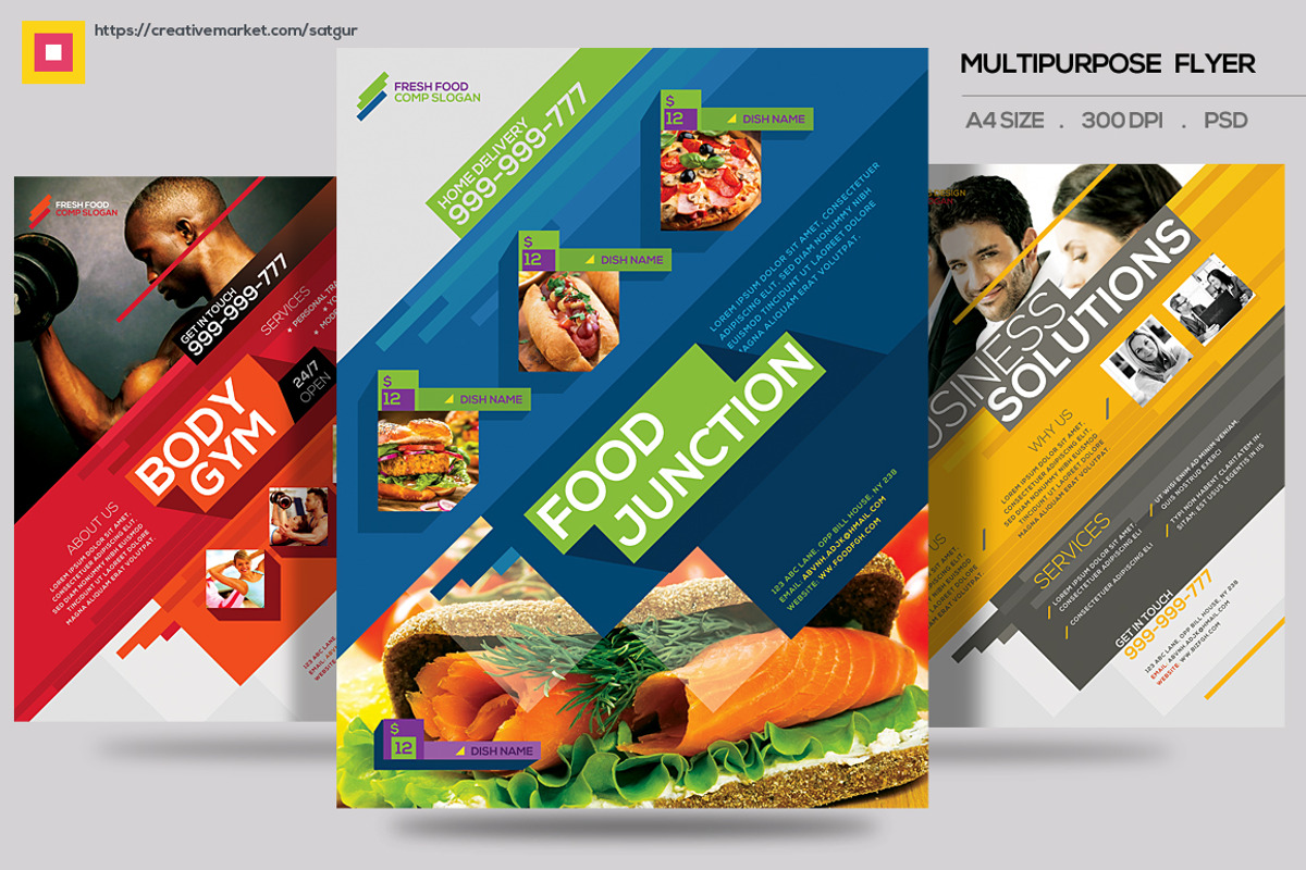 Multipurpose Flyer V2, a Flyer Template by Satgur Graphic Design