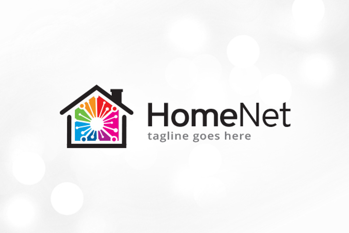 Home Network Logo Template, a Branding & Logo Template by gunaonedesign