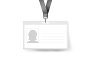 Realistic Identification Card Vector, an Object Graphic by pikepicture