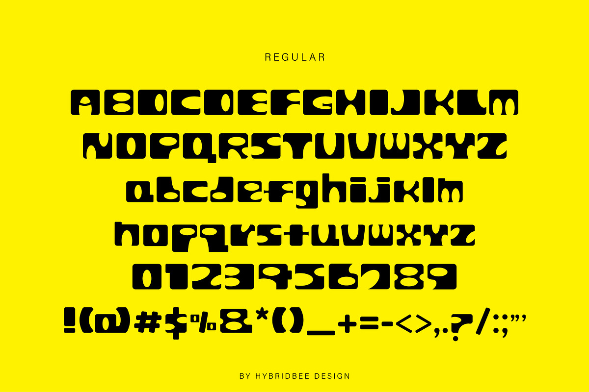 BOXHEAD - Display Font, a Font by Hybridbee Design