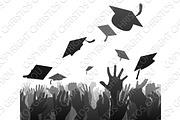 Graduates graduation crowd, an Education Illustration by Christos Georghiou