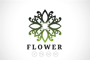 Healthy Flower Crest Logo Template, a Branding & Logo Template by ...