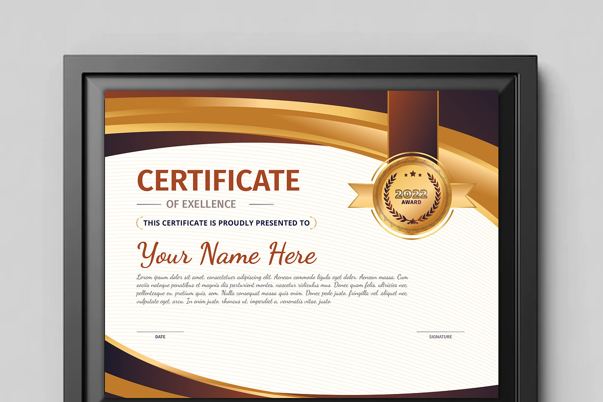 Professional Certificate Design, a Stationery Template by MRI STUDIO