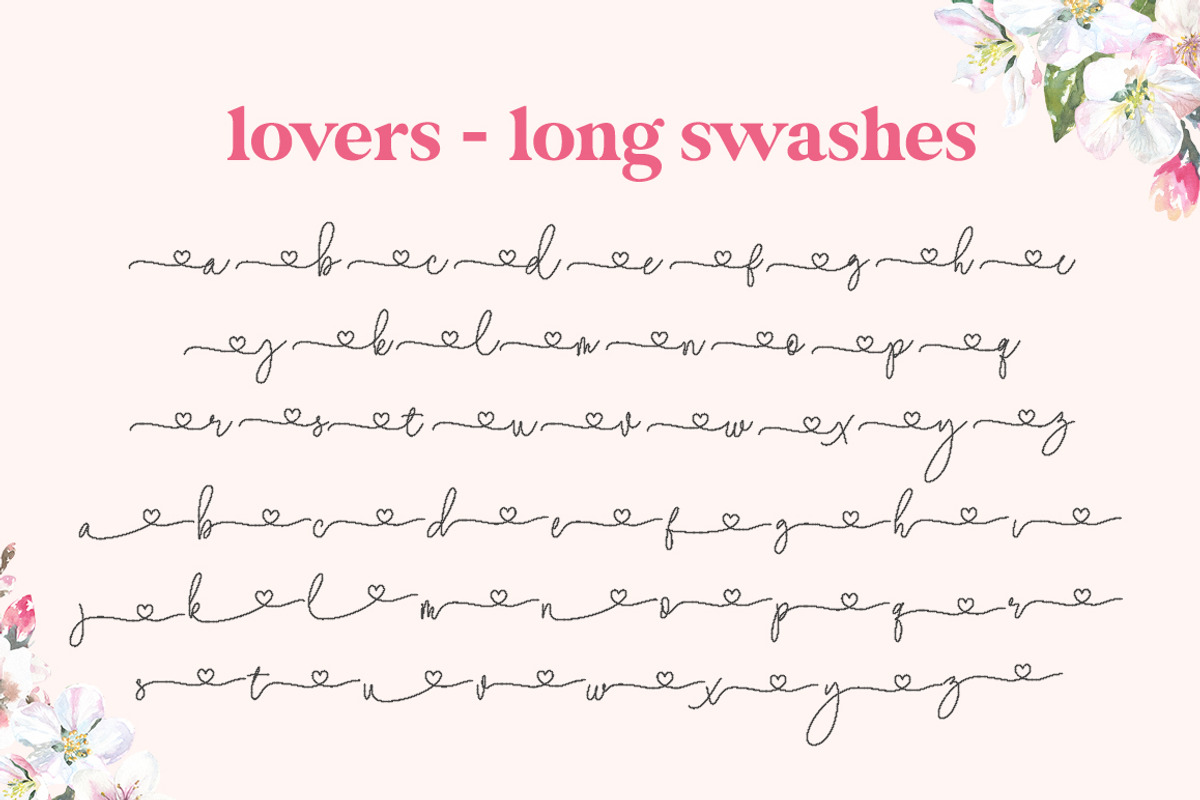 Lovers Script Font Family, a Script Font by Salt & Pepper Designs