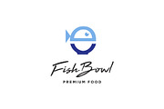 fish bowl logo, a Branding & Logo Template by ZHR Creative