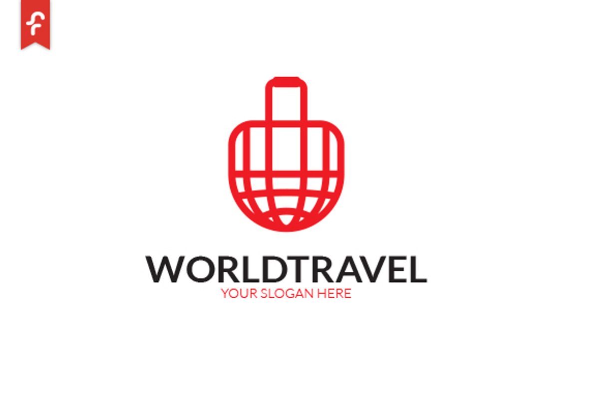 World Travel Logo, a Branding & Logo Template by ft.studio