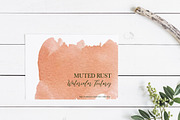 Muted Rust Watercolor Textures, a Texture Graphic by Chelsea Bromley
