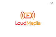 Loud Media Logo, a Branding & Logo Template by LogoLabs