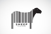 Sheep on the body is a barcode., an Icon by yod67