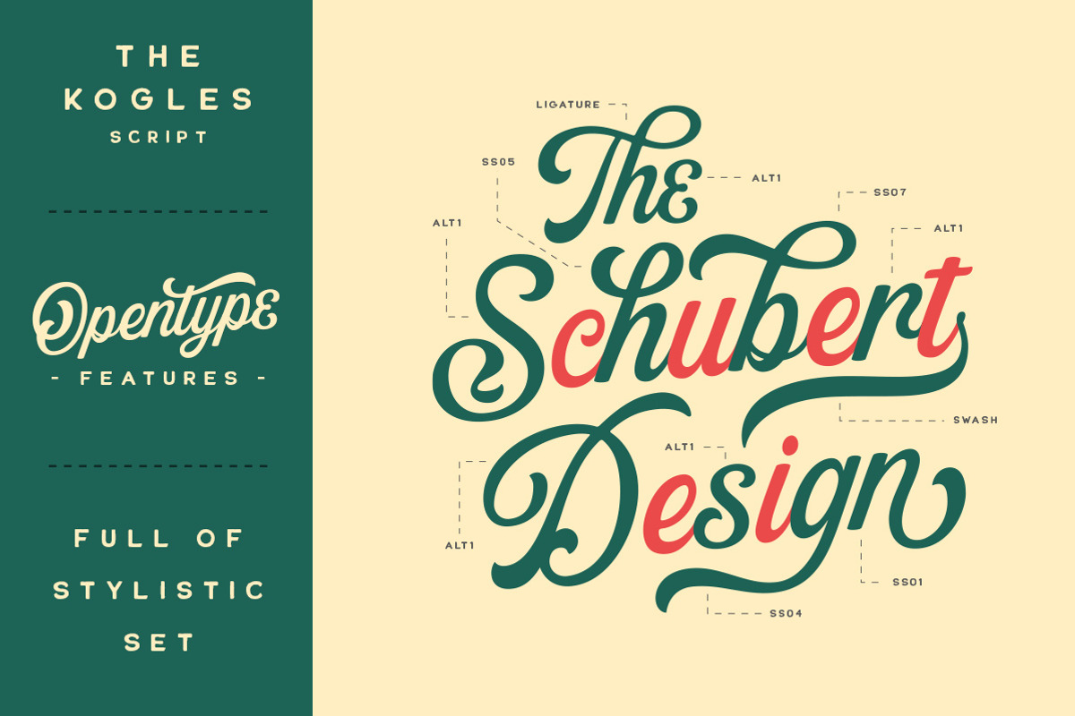 The Kogles Script Typeface, a Script Font by Letterhend Studio