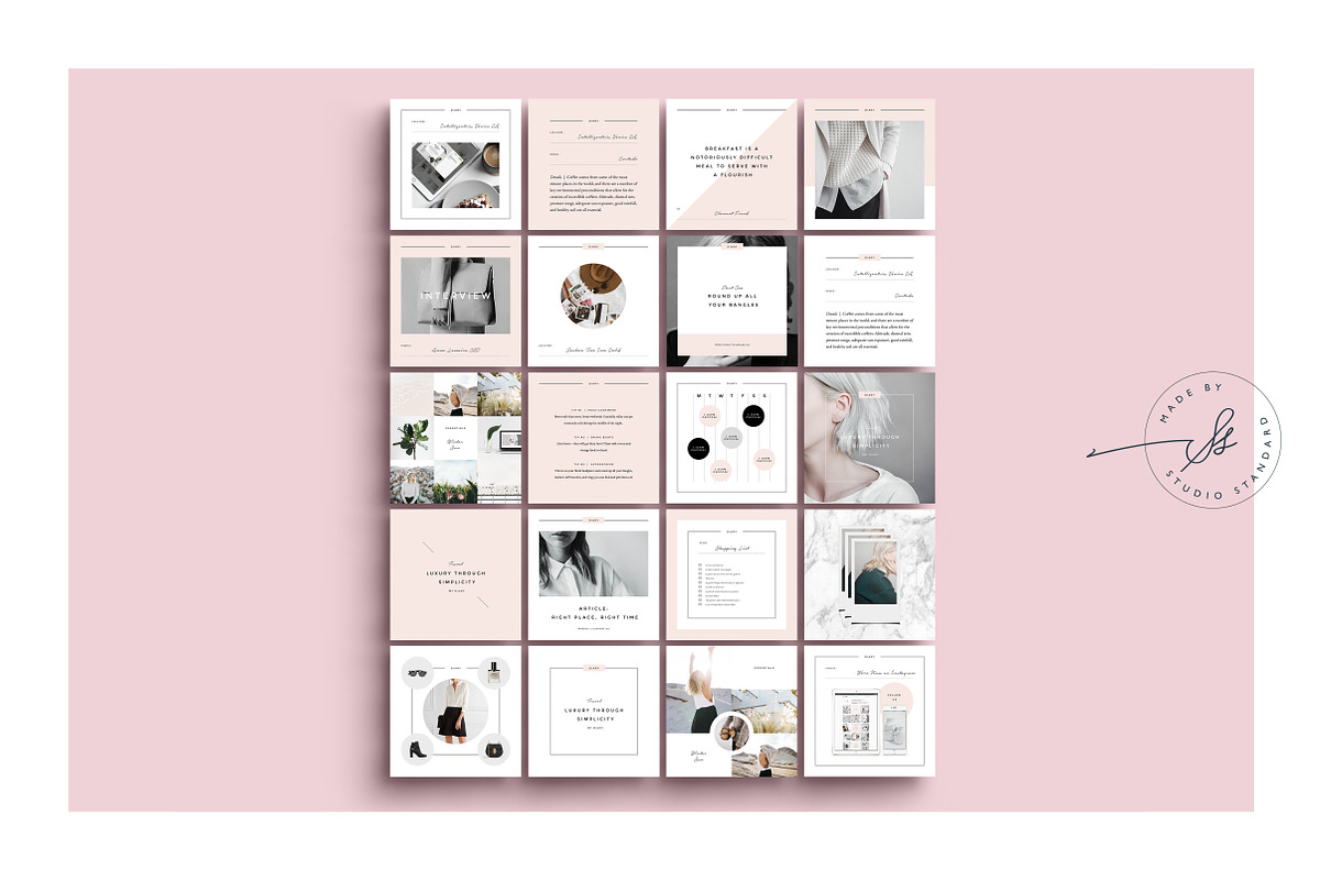 Diary Social Media Pack, a Social Media Template by Studio Standard