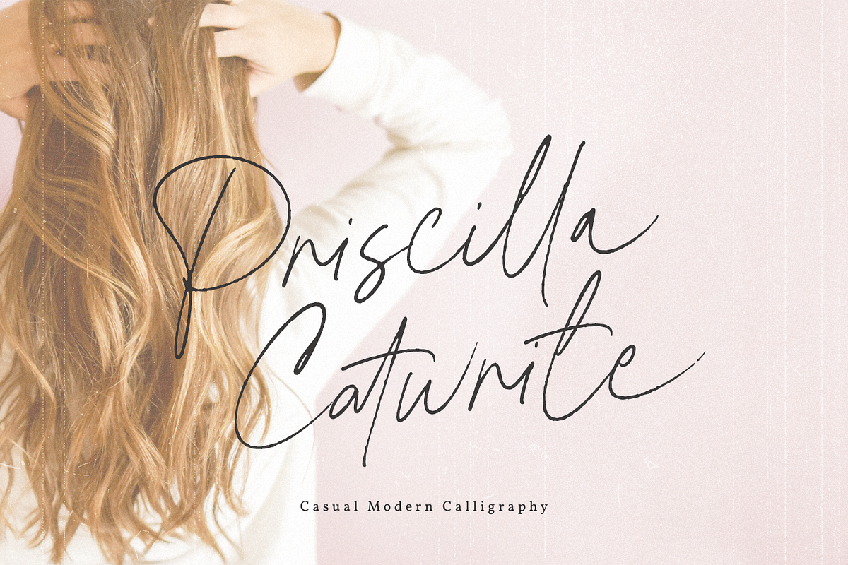 Priscilla Catwrite, a Handwritten Font by NUGS | Creative Market