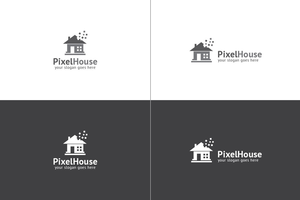 Pixel House Logo, a Branding & Logo Template by Dotnpix
