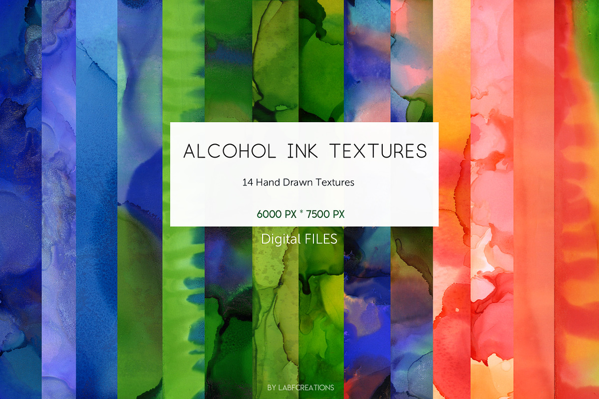Alcohol Ink Abstract Textures, a Texture Graphic by LABFcreations