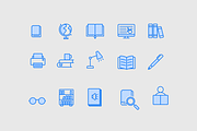15 Library Icons, an Icon by Creative VIP