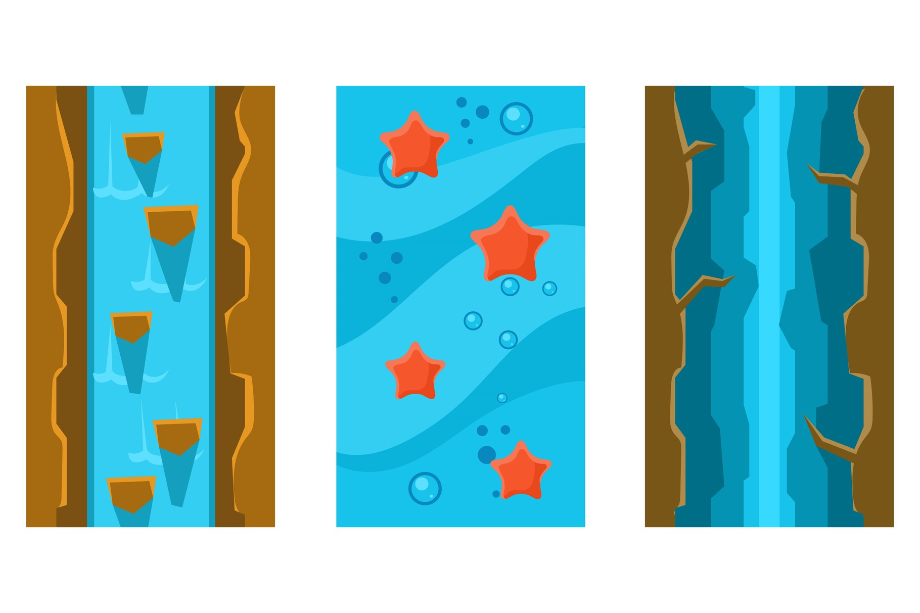 River and underwater seamless, a Texture Graphic by TopVectors