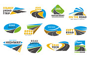 Road safety icons, pathway, an Icon by Vector Tradition