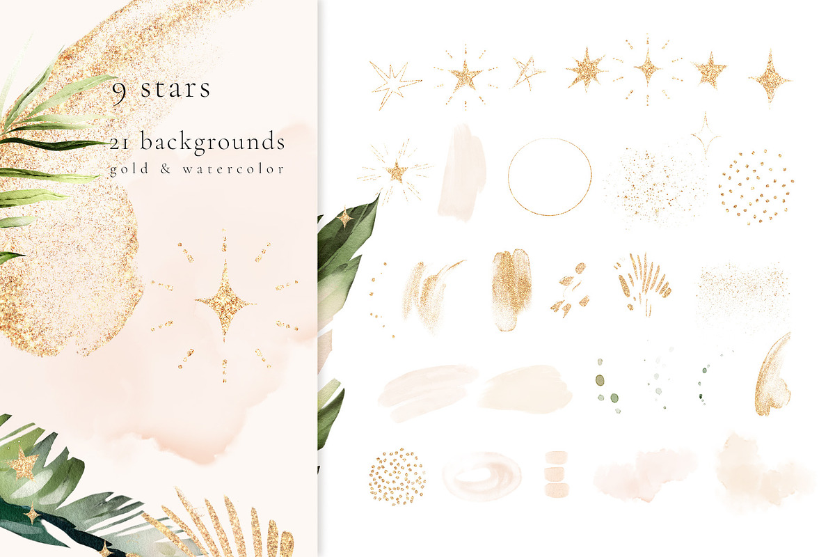 watercolor animals, tropical party, an Object Graphic by Lisima