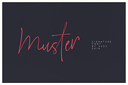 Muster Script, a Script Font by vuuuds