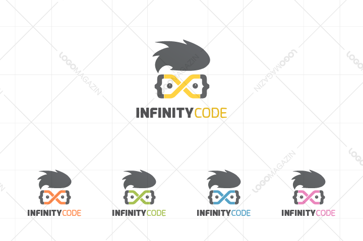 Geek Code Infinity Logo, a Branding & Logo Template by LogoBuy