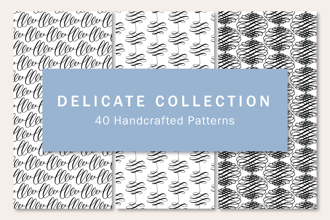Delicate Collection. 40 Patterns, a Pattern Graphic by Type and ...