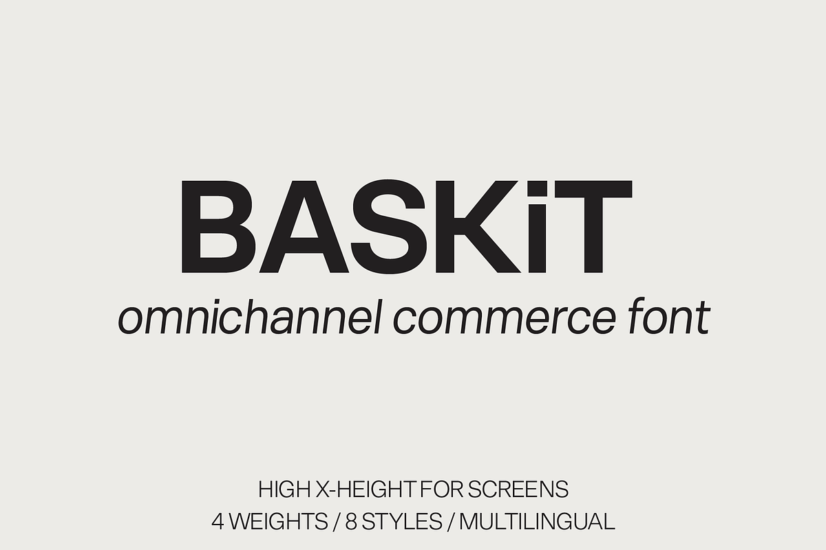 BASKiT Commerce and Branding Font