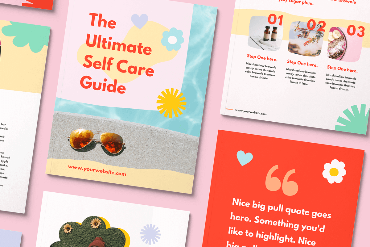 Colorful Canva Ebook Template, a Brochure Template by Kurly Creative
