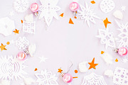 Christmas snowflakes paper mock up, a Holiday Photo by Inna Vinchenko ...