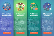 Education and science banners set | Animal Illustrations ~ Creative Market