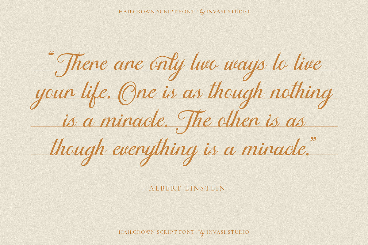 Hailcrown - Classic Script Font, a Script Font by Invasi Studio