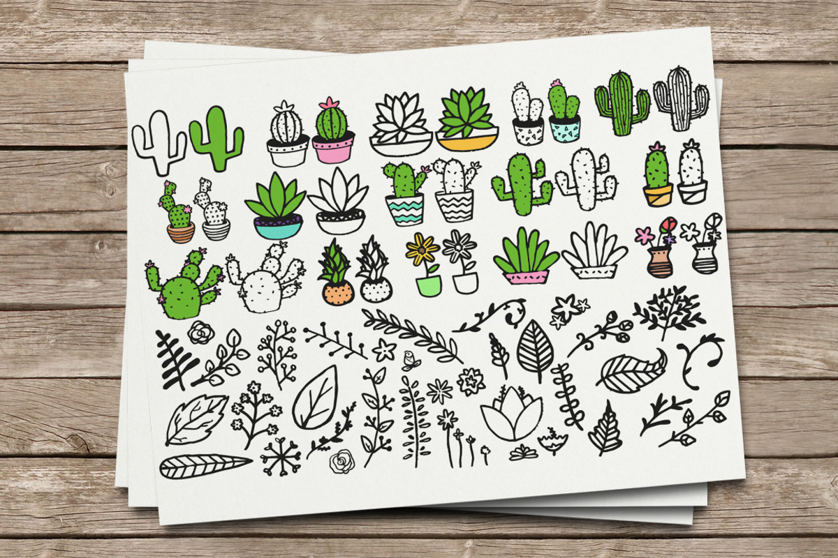 Over 150 Handmade doodles BUNDLE, a Decorative Illustration by Andrea ...