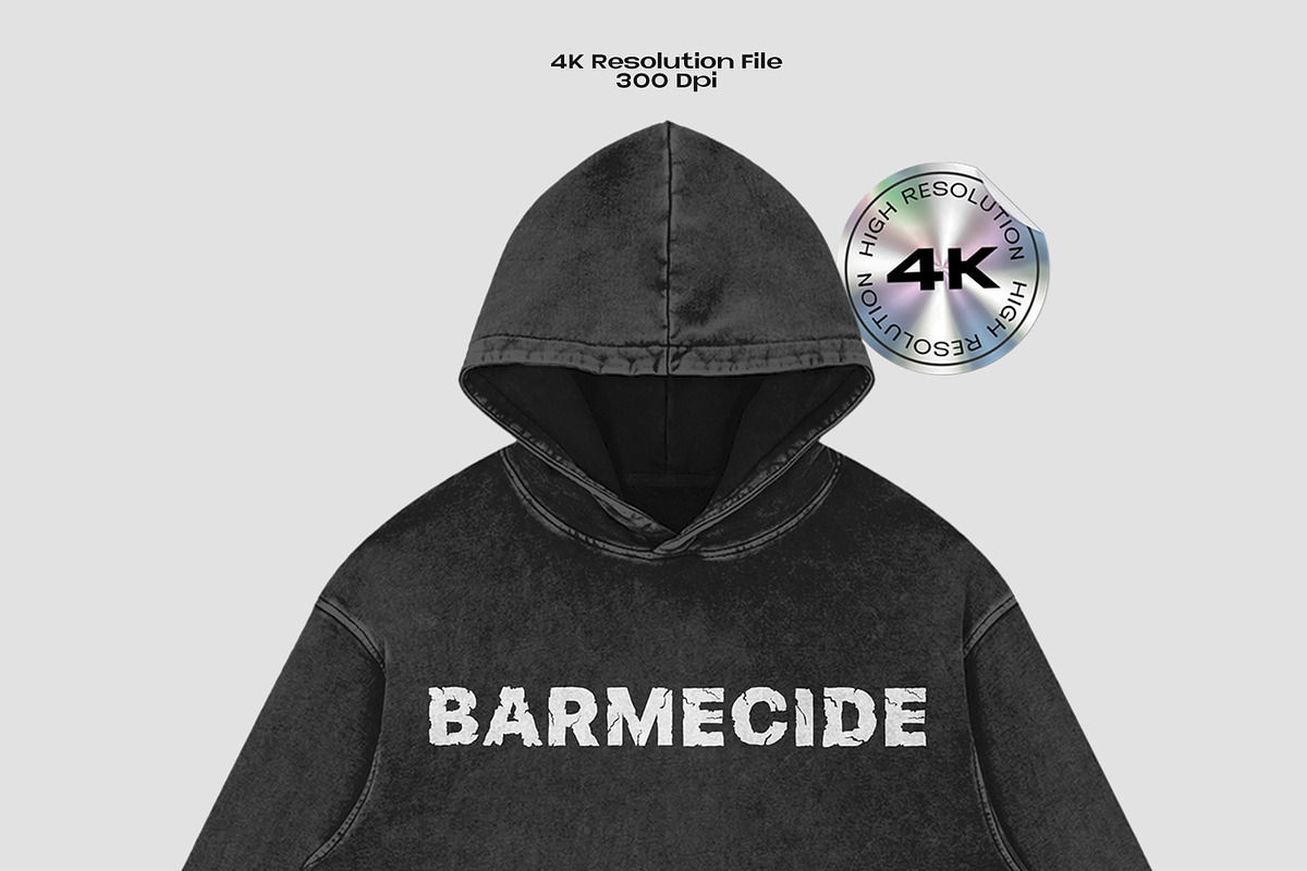 vintage wash pullover hoodie mockup, a Hoody Mockup by Barmecide Mockup ...