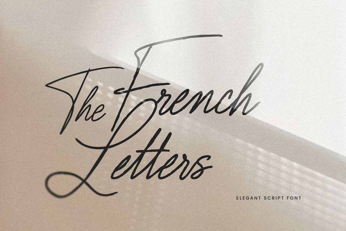 The French Letters Cursive Font, a Script Font by AndrewPixelType