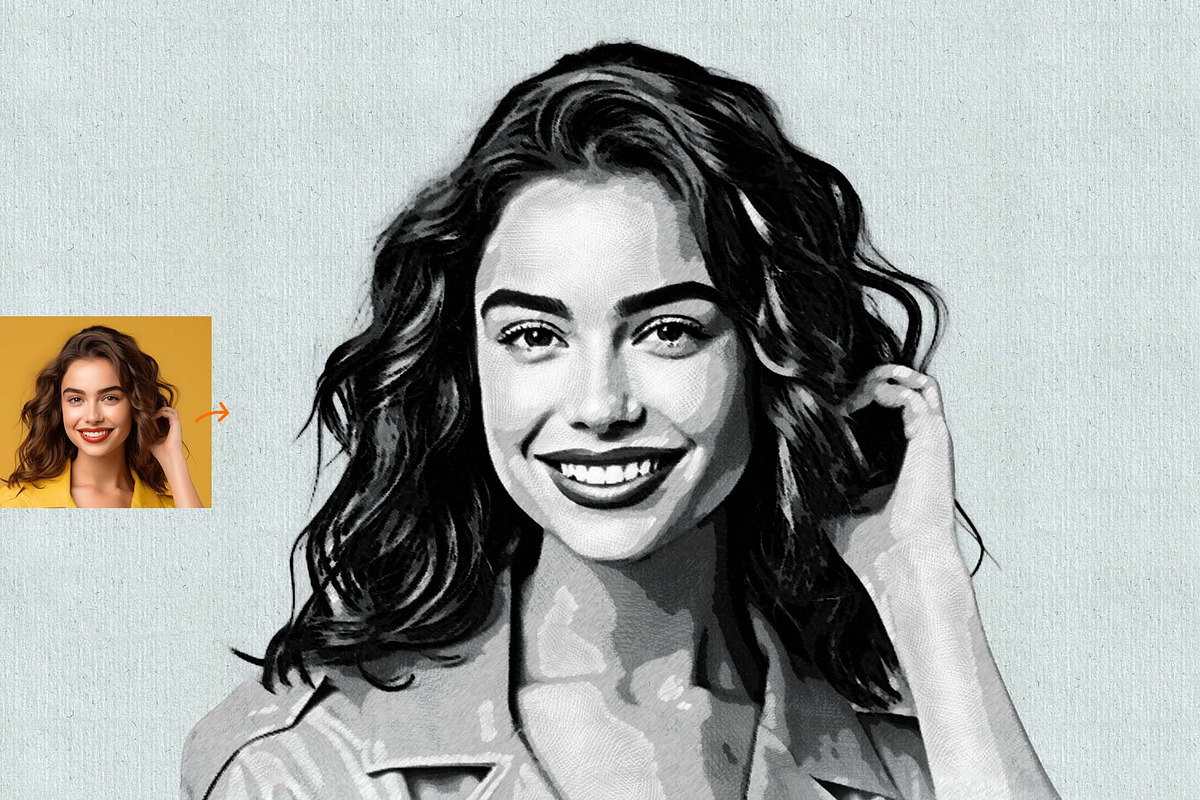 Easy Sketch Poster Photoshop Action