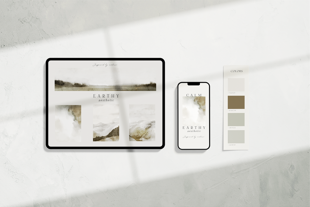 CALM ORGANIC EARTHY aesthetic, a Background Graphic by Youksy