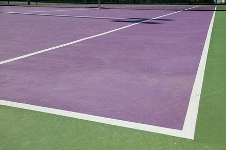 Corners lines of a tennis court containing tennis, sport, and line, a ...