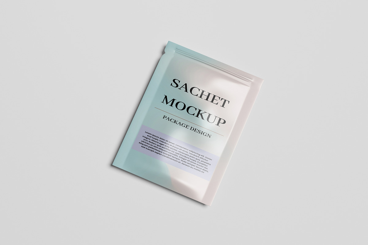 Pouch Sachet Mockup, a Print Template by AKMAL STUDIO