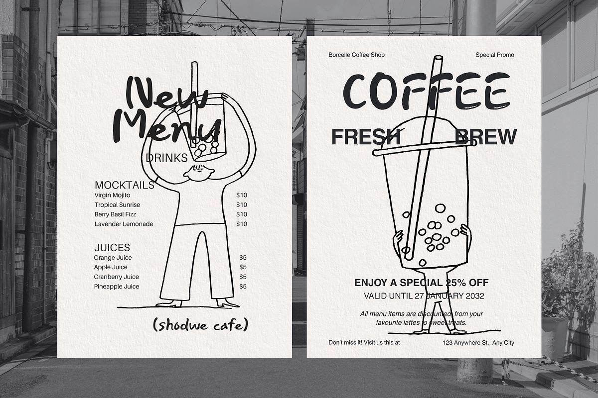 Naive Food: Hand-Drawn Characters, a Food Illustration by Veyla