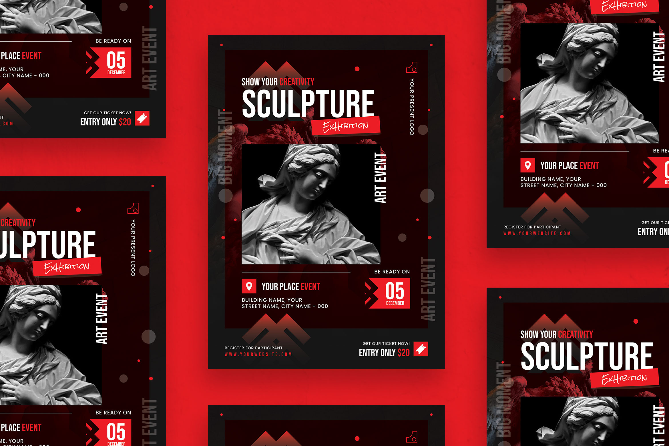 Creative Art Event - Flyer, a Flyer Template by Haidezign