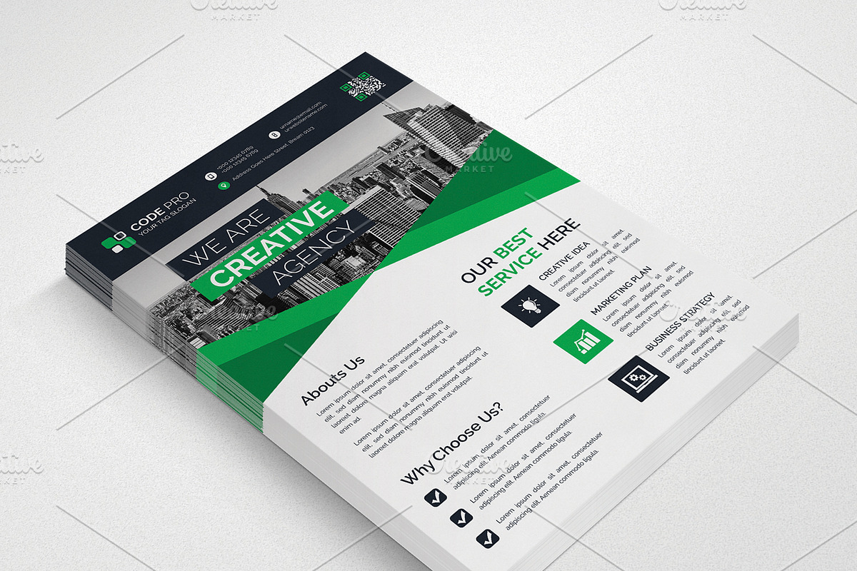 Flyers, a Flyer Template by pixelworkz