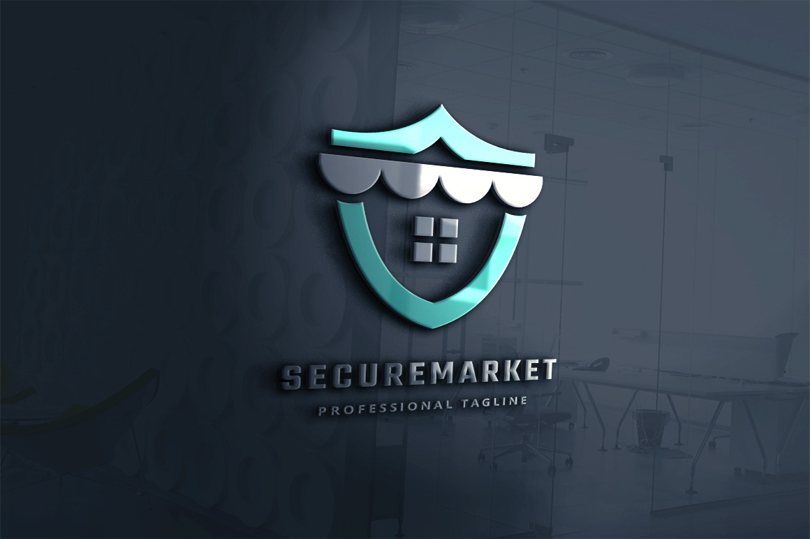 Secure Market Logo, a Branding & Logo Template by Design_Planet