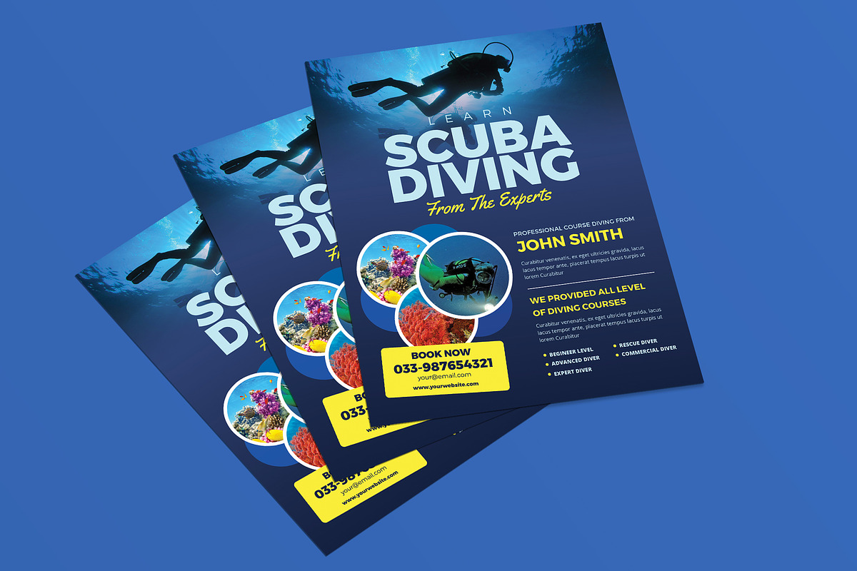 Scuba Diving Flyer, a Flyer Template by Guuver