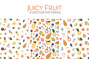 Fruits and berries seamless patterns, a Pattern Graphic by Good Studio