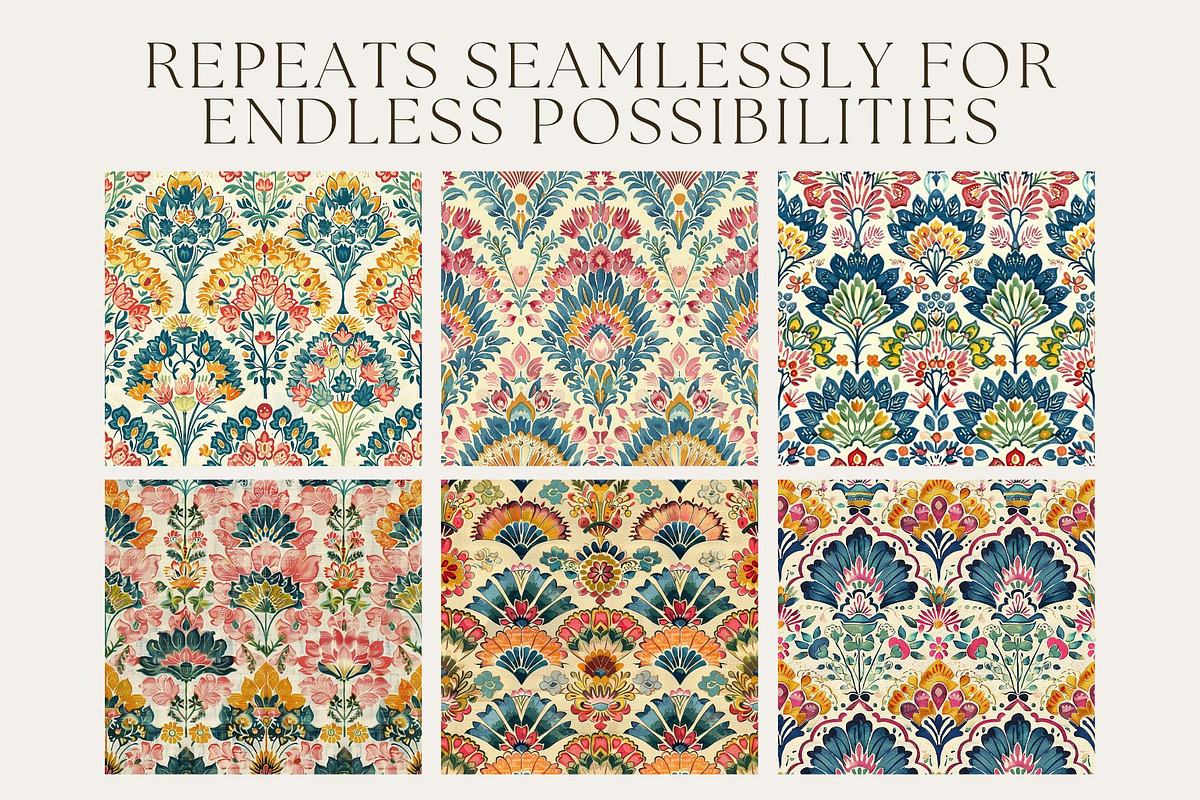 8 Traditional Indian Fans Patterns, a Pattern Graphic by Inknfolly ...