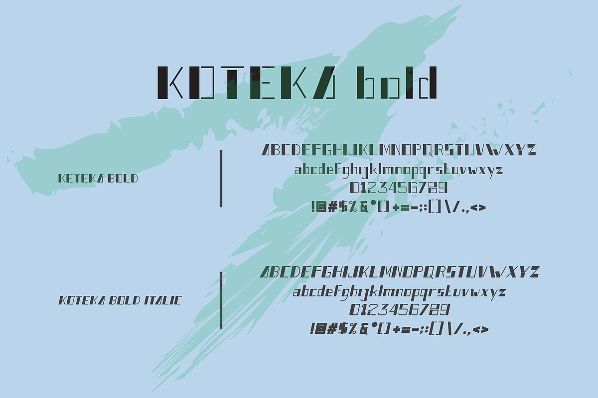 KOTEKA FONT, a Sans Serif Font by gagego