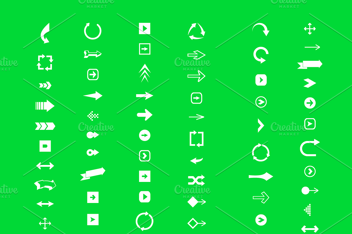 Mega Pack of Awesome Arrows, an Object Graphic by firetuts