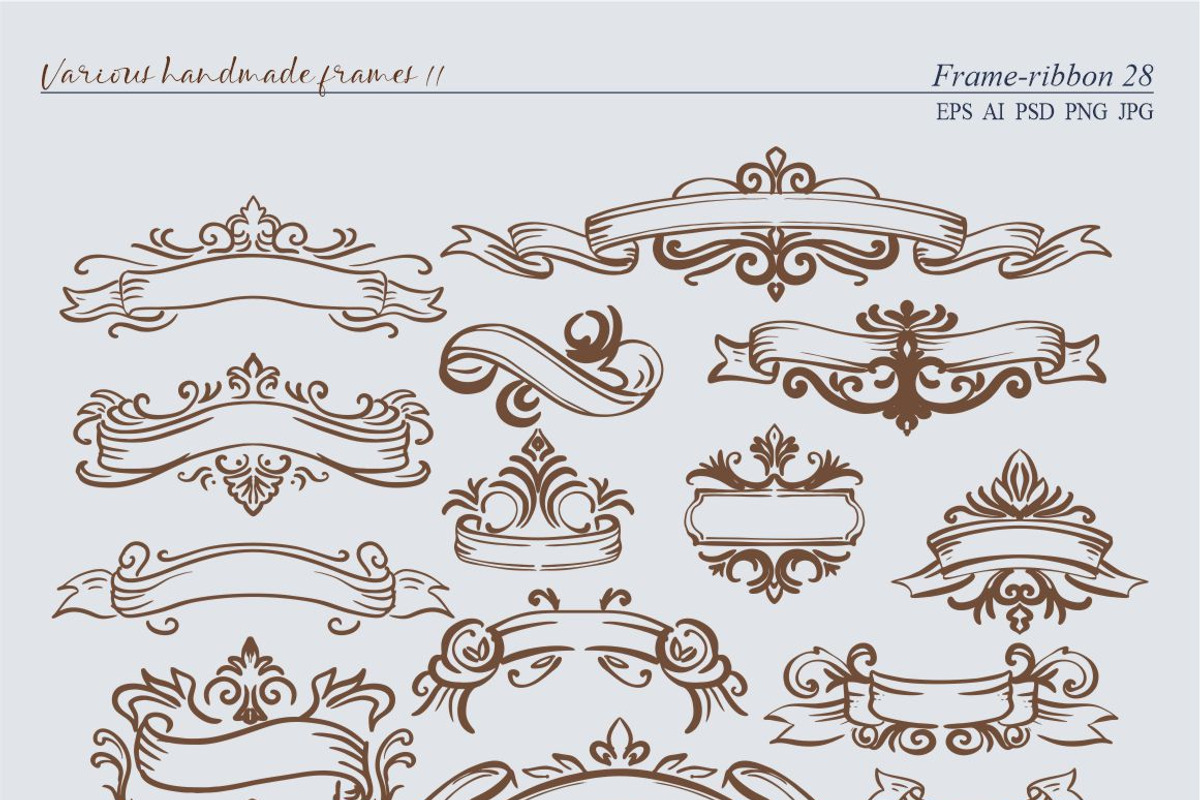 Various Handmade Frames II | Creative Market