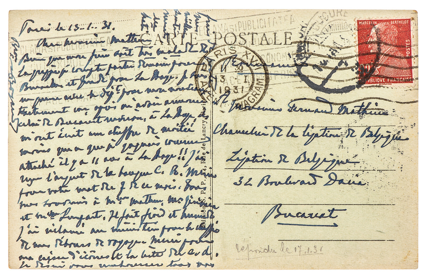 used handwritten postcard, an Arts & Entertainment Photo by LiliGraphie