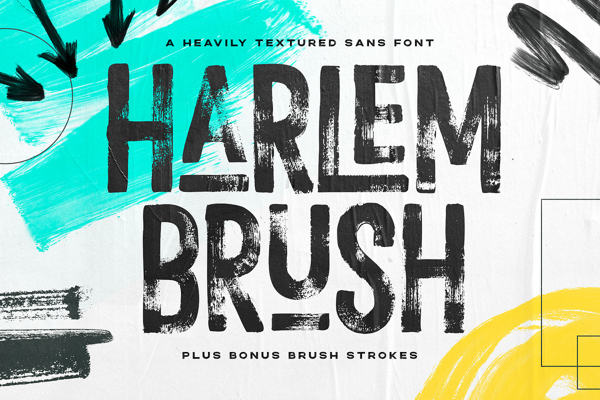 Harlem Brush Font, a Sans Serif Font by Sam Parrett