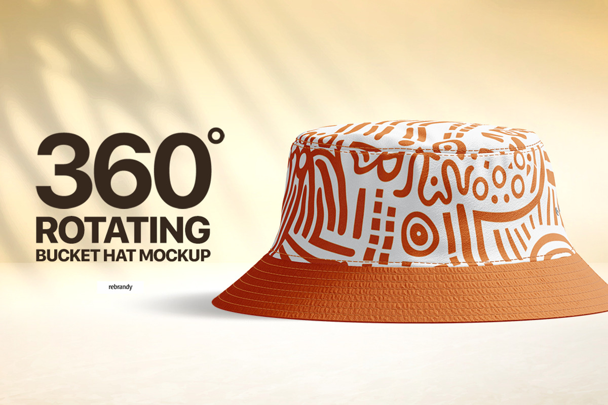 Bucket Hat Animated Mockup, a Hat Mockup by rebrandy